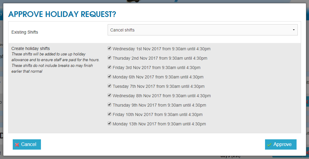 Staff Holiday/Leave/Paid Time Off Overview – StaffSavvy Support