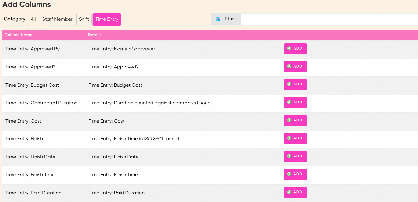 Custom Reports – StaffSavvy Support
