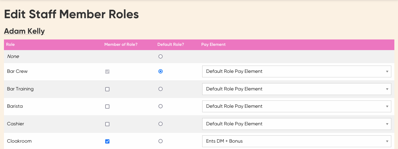 Staff Skills/Roles – StaffSavvy Support